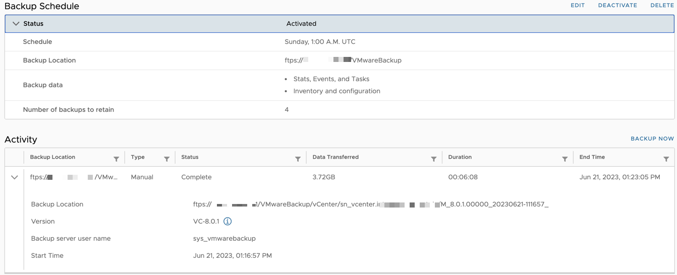 Backup VCSA to Synology Diskstation – gansercom